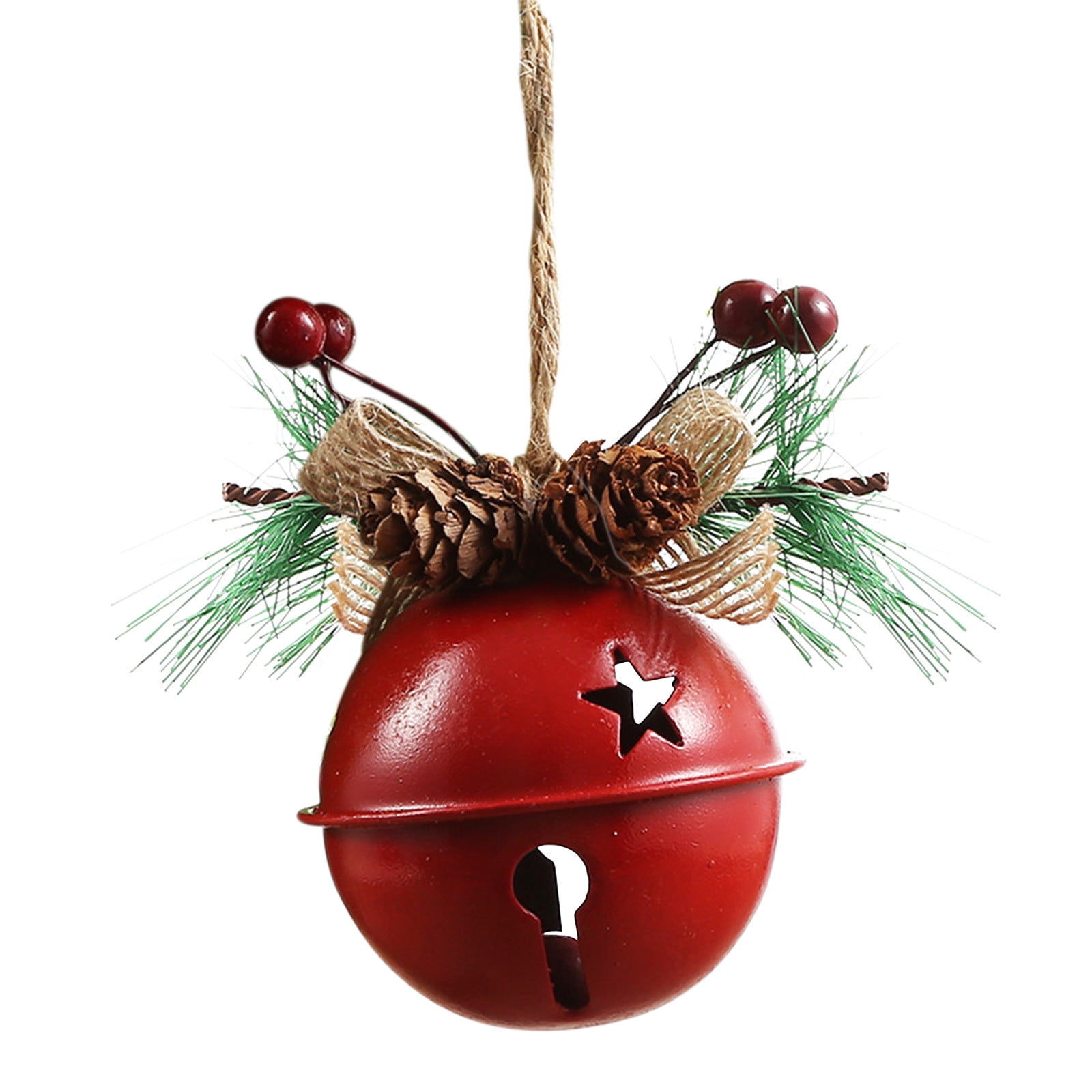 HomeDM Christmas Bell Ornaments Xmas Tree Hanging Decorations Bells ...