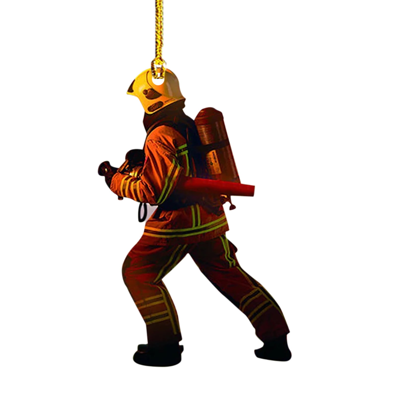 HomeDM Christmas Ornaments Firefighter Gifts Memorial Fire Department ...