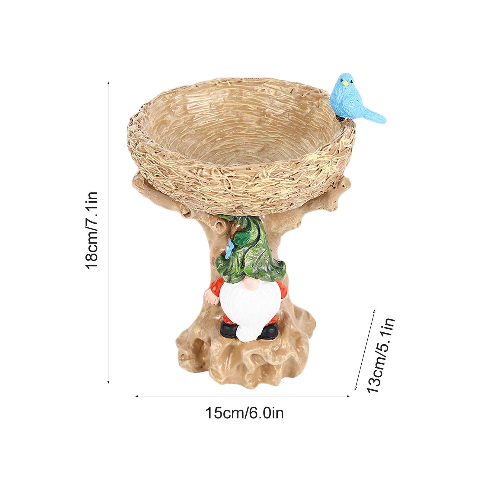 HomeDM Outdoors Bird Baths Resin Sunflower Birdbath, Large Bird Bath ...
