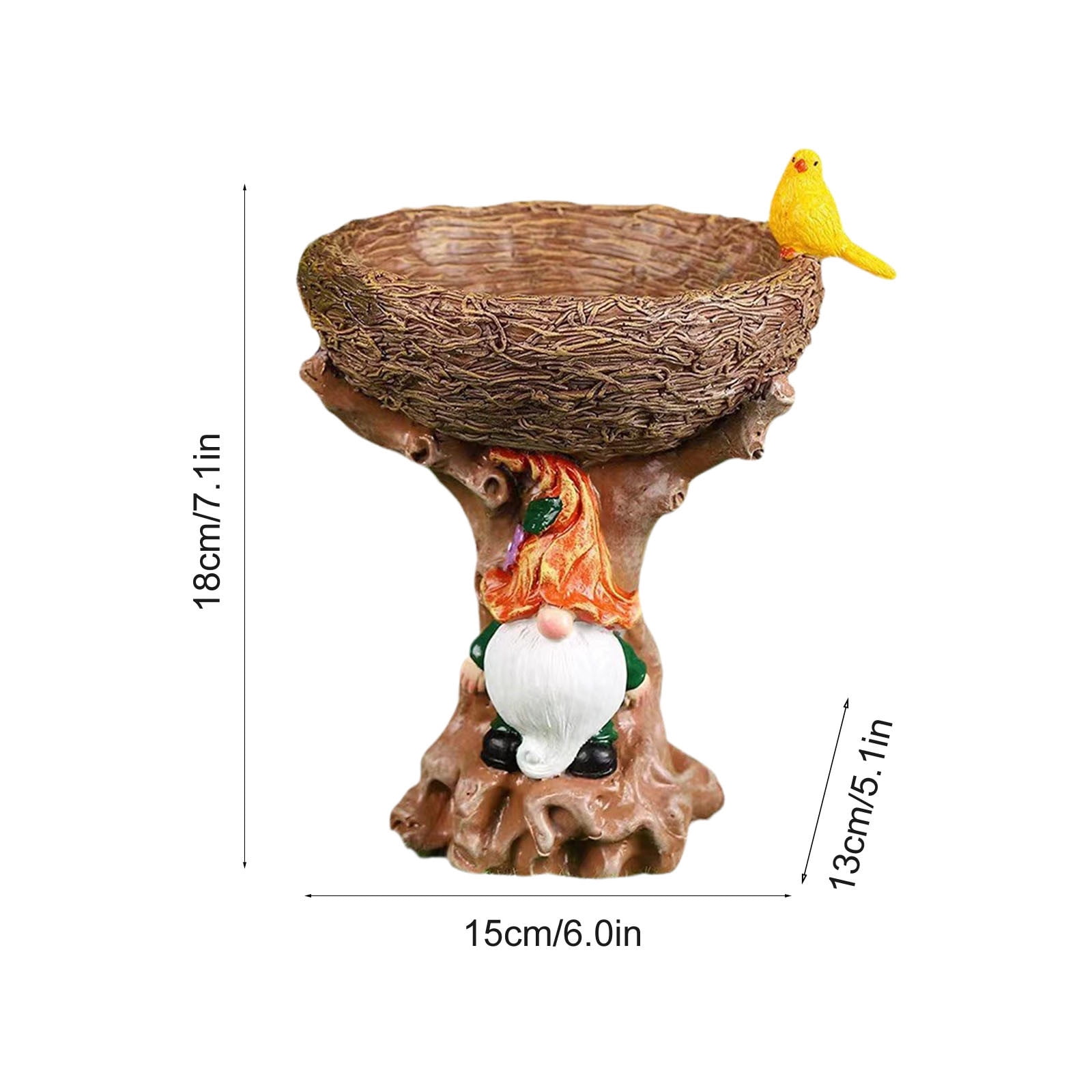 HomeDM Clearance! Outdoors Bird Baths Resin Sunflower Birdbath, Large ...