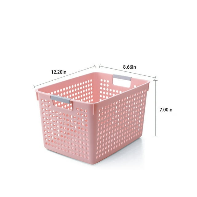 HomeDM Clearance! Square Laundry Basket, Plastic Hamper with Comfort ...