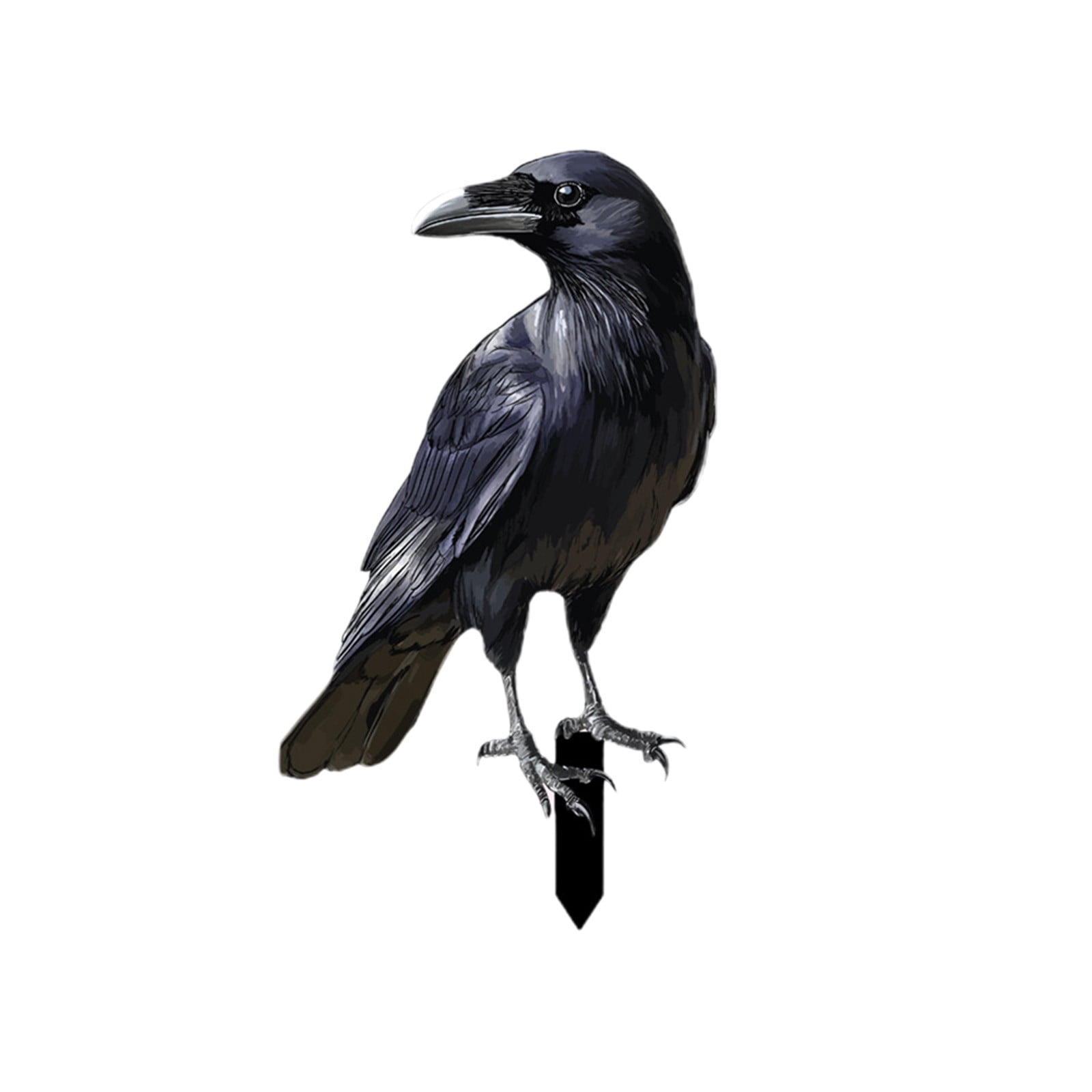 HomeDM Halloween Crows Decor, Artificial Realistic Looking Black ...
