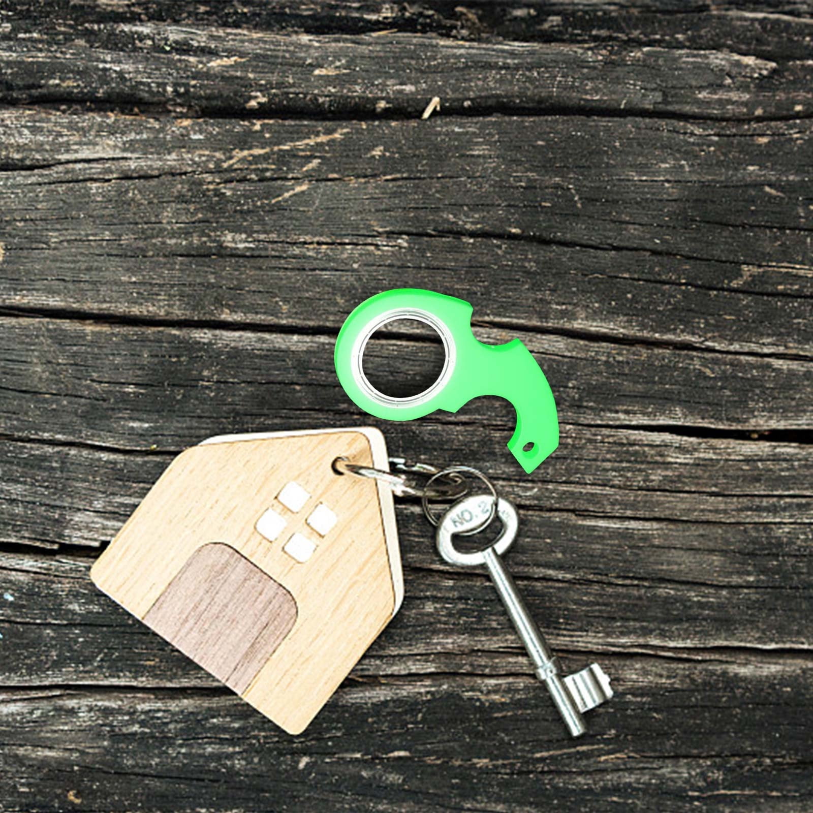 HomeDM Key Chain Spinner Fidget Toy, Portable Finger Spinning Keychain ...