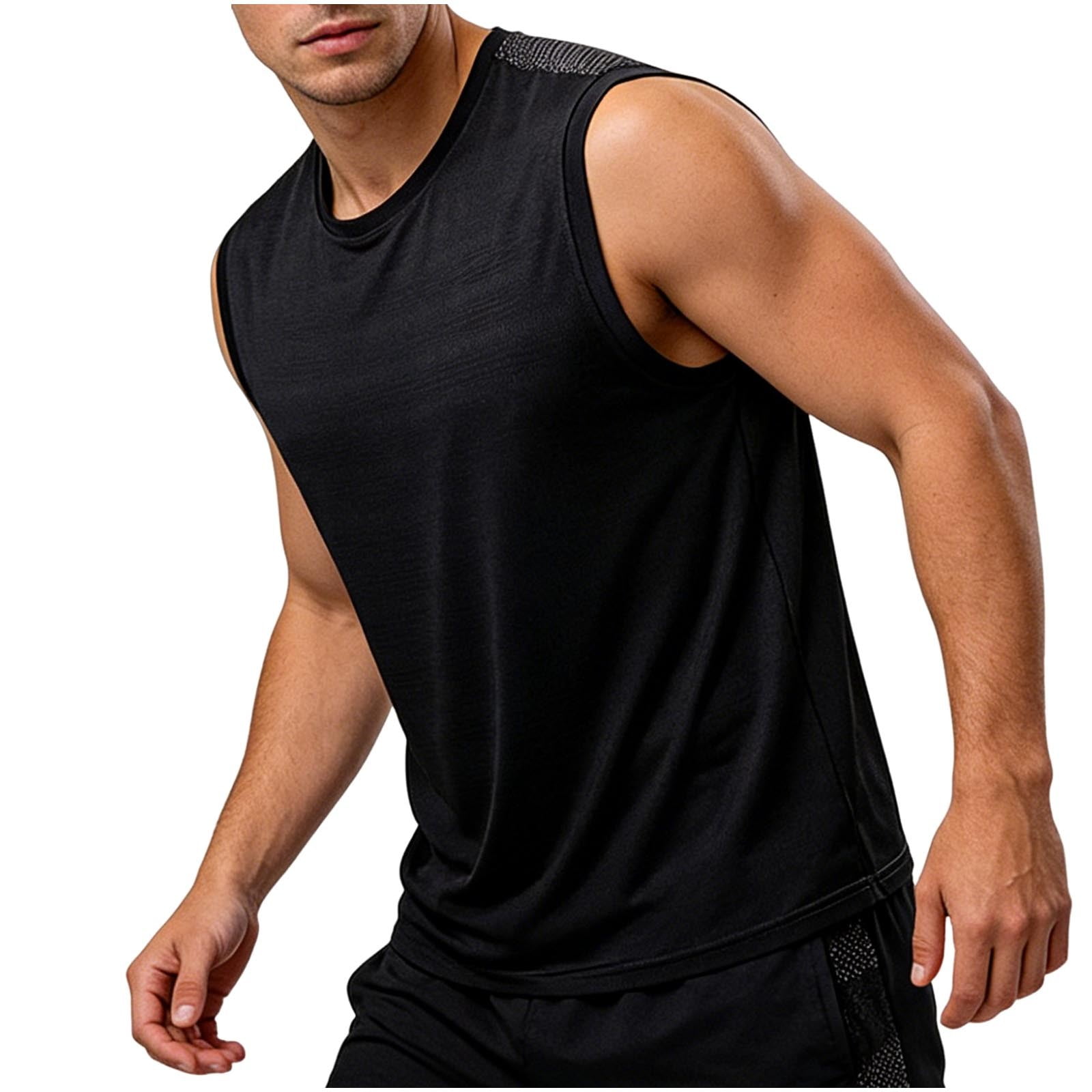 HomeDM Mens Workout Tank Tops, Quick Dry Sleeveless Moisture Wicking ...