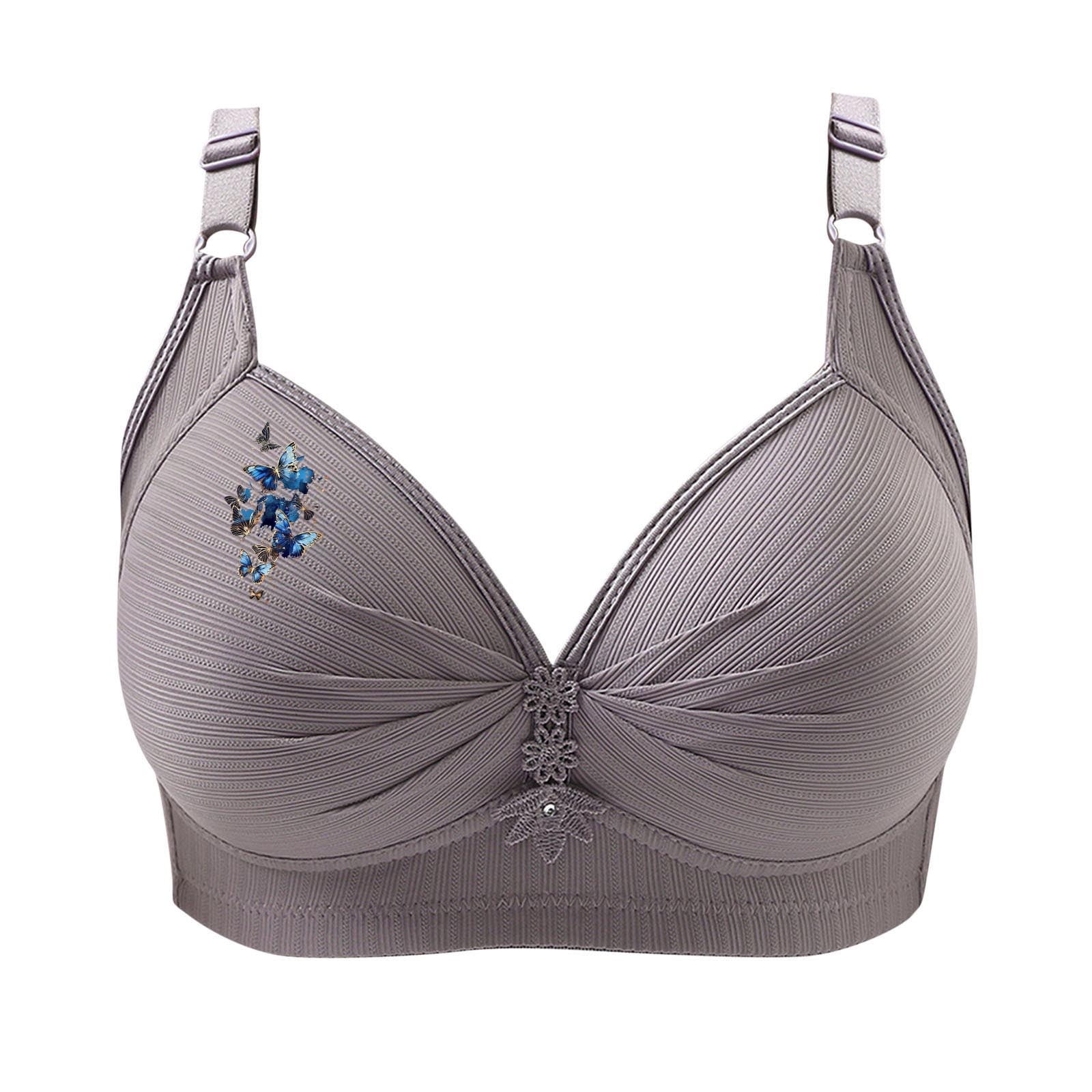 HomeDM Seamless Wireless Bras for Women Soft No Underwire Push Up ...