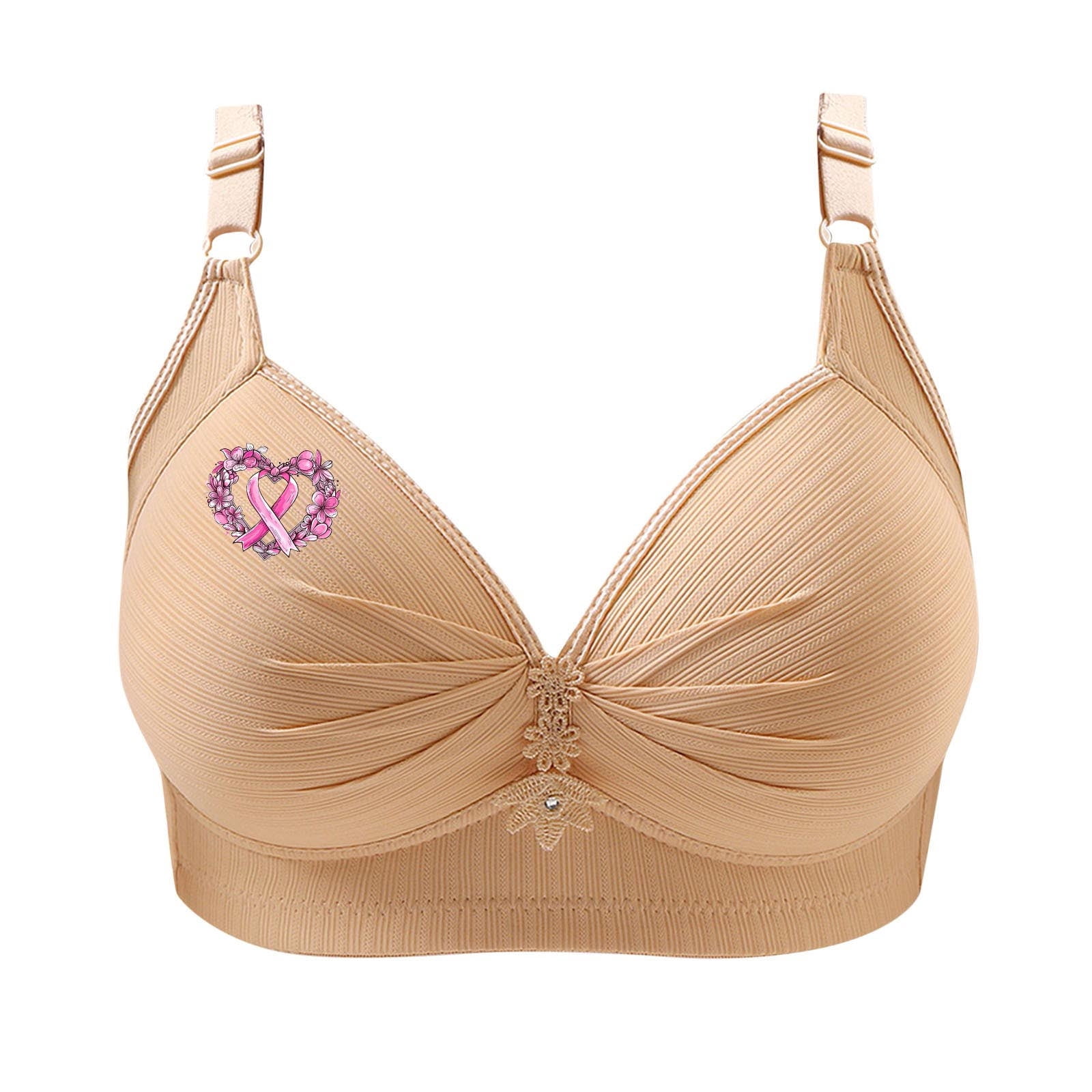 HomeDM Women's Bras Plus Size Full Coverage Sports Bra Comfortable ...