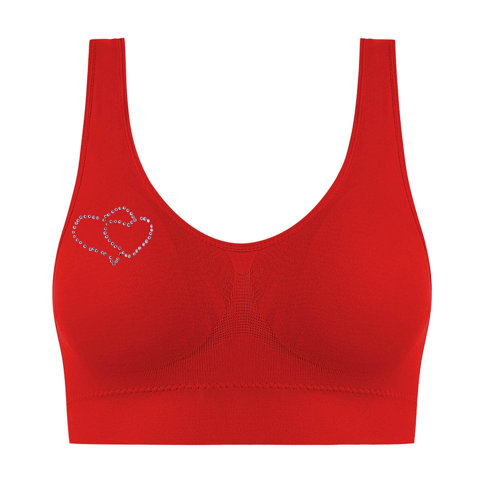 HomeDM Yoga Workout Bras for Women - Plus Size No Underwire Wireless ...