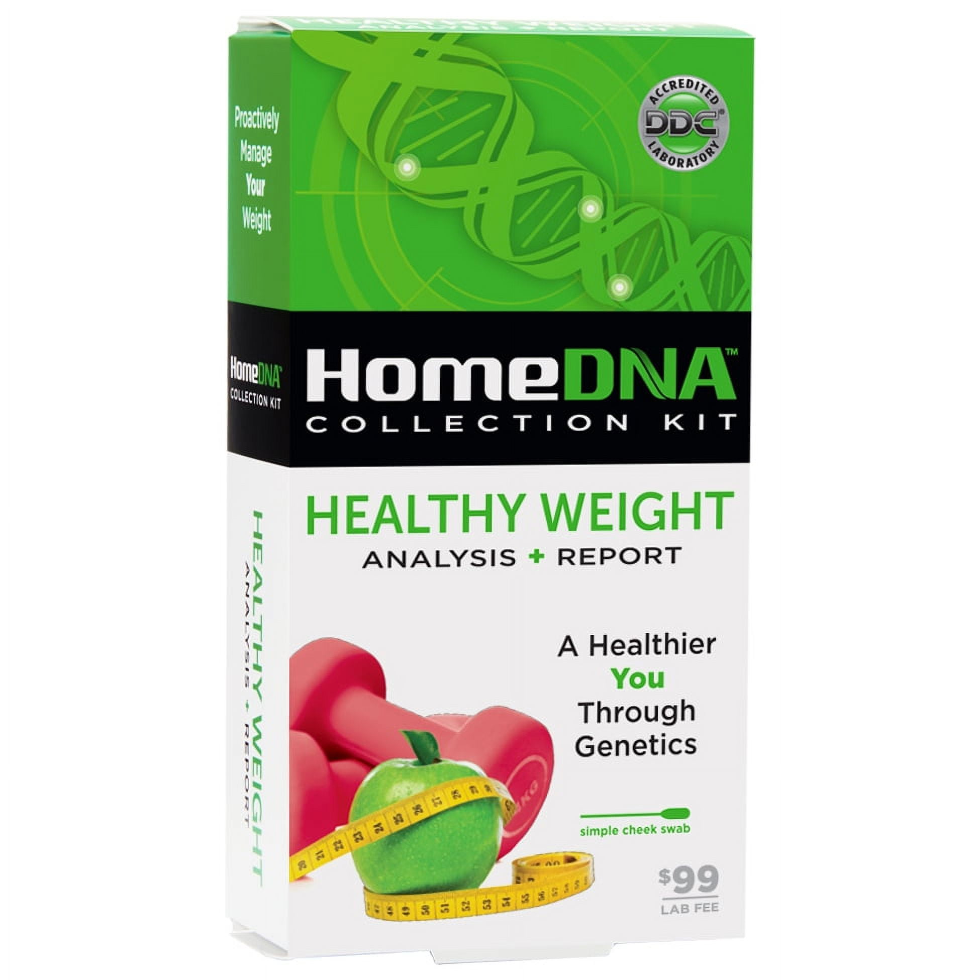 HomeDNA™ Healthy Weight At-Home DNA Test Kit - Walmart.com