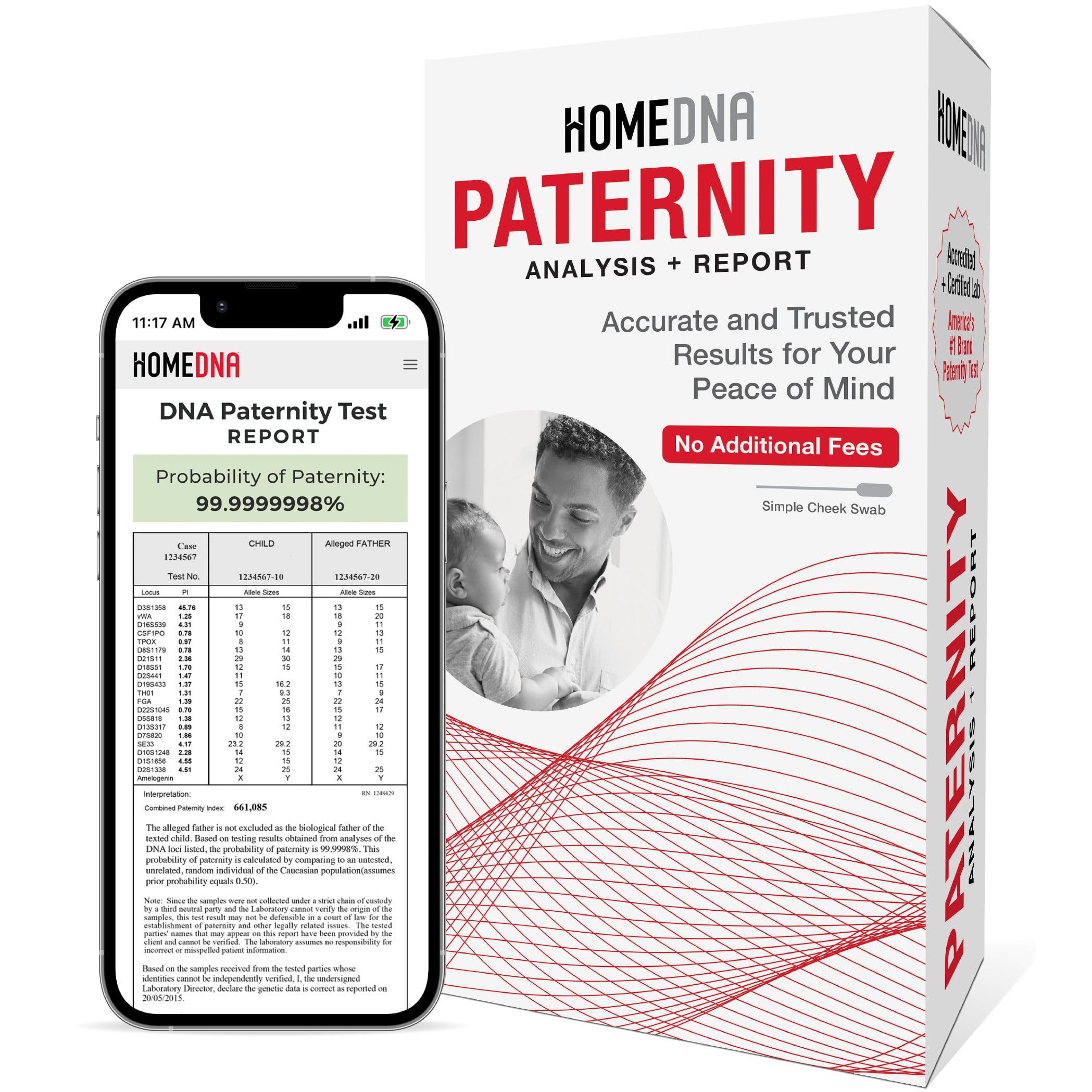 HomeDNA Paternity Test (Lab Fees Included) - Walmart.com