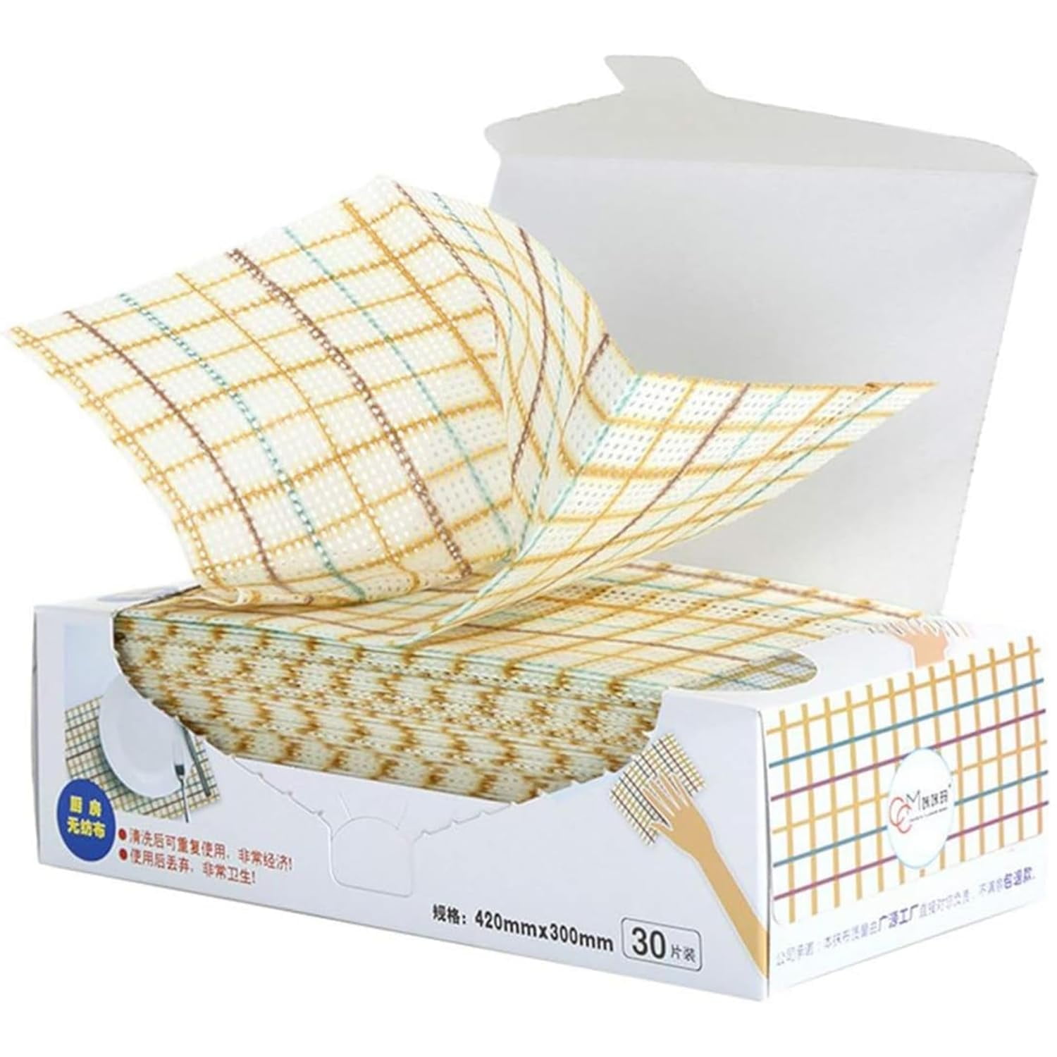 HomeEssentials Pack of 30 Cotton Kitchen ClothNapkins Fridge Table ...