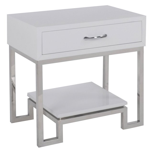 HomeFare Single Drawer Chairside Chest - Walmart.com