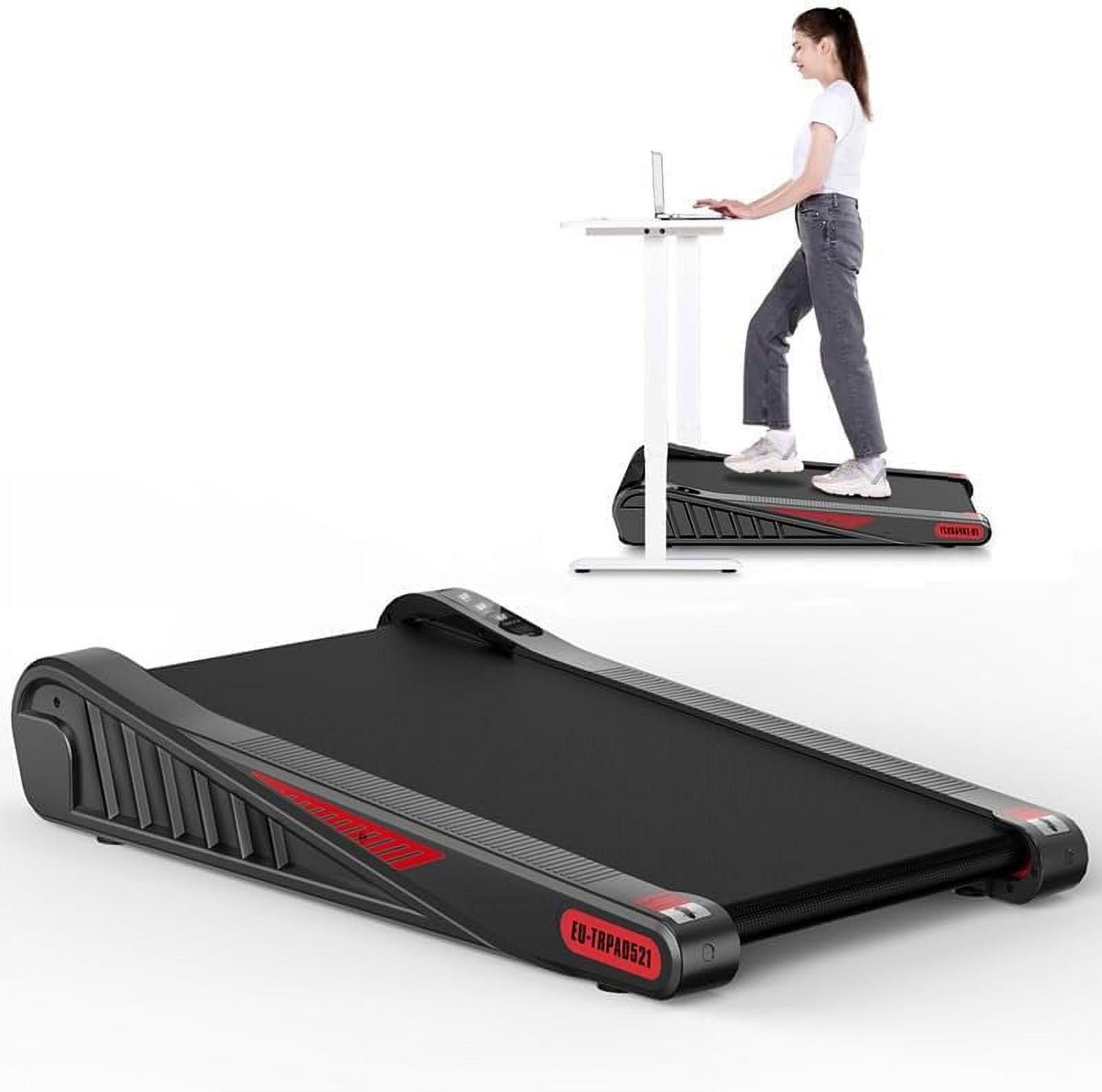 HomeFitnessCode Walking Pad with Incline, 5% Incline Under Desk ...