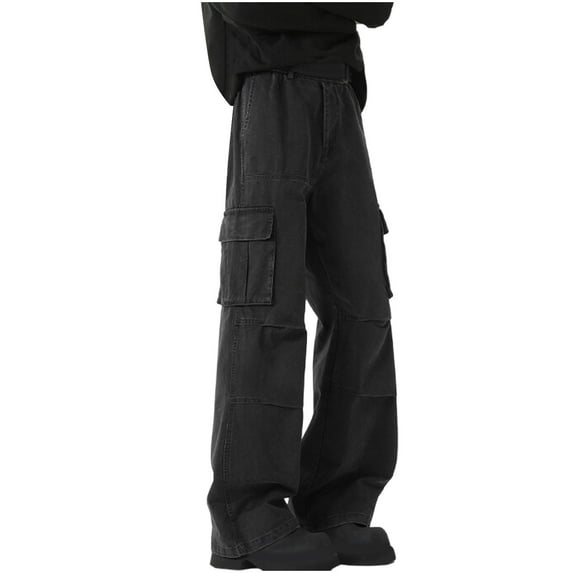 HomeGardon Cargo Pants for Men Spring Solid Color Shadowless Wall Plus ...