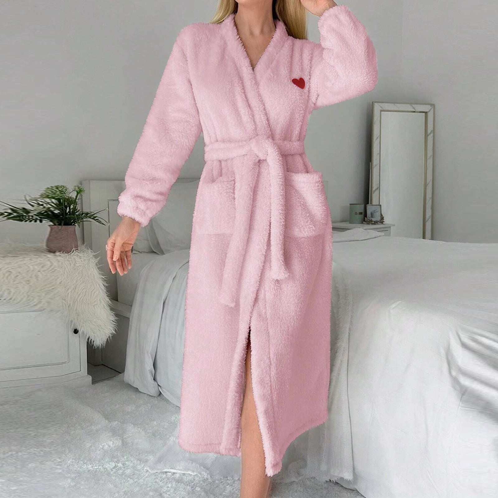 HomeGardon Pajamas for Women Saving Clearance! Womens Fluffy Robe ...