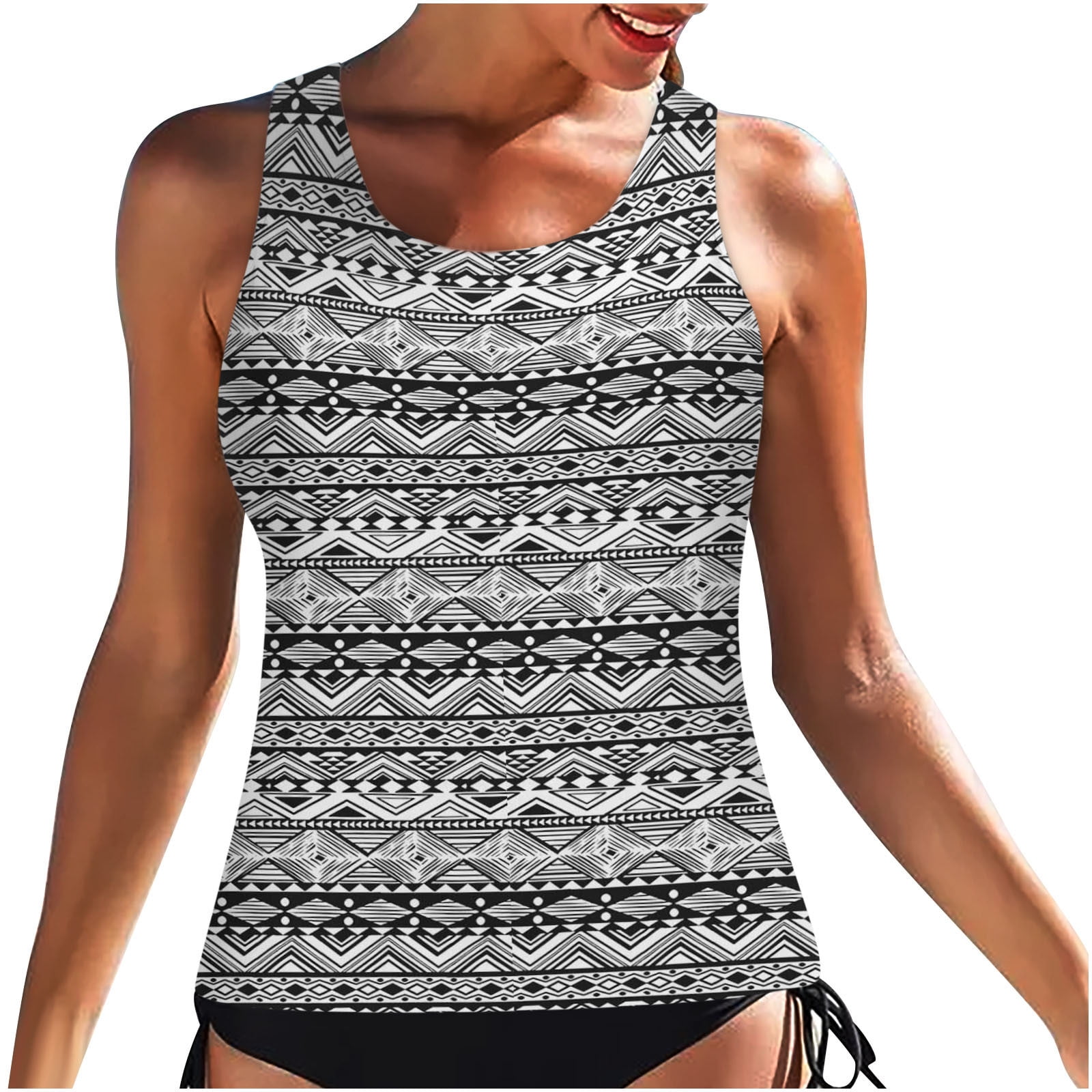 HomeGardon, Women Push up Swim Top, Top S-3XL, Gray - Walmart.com