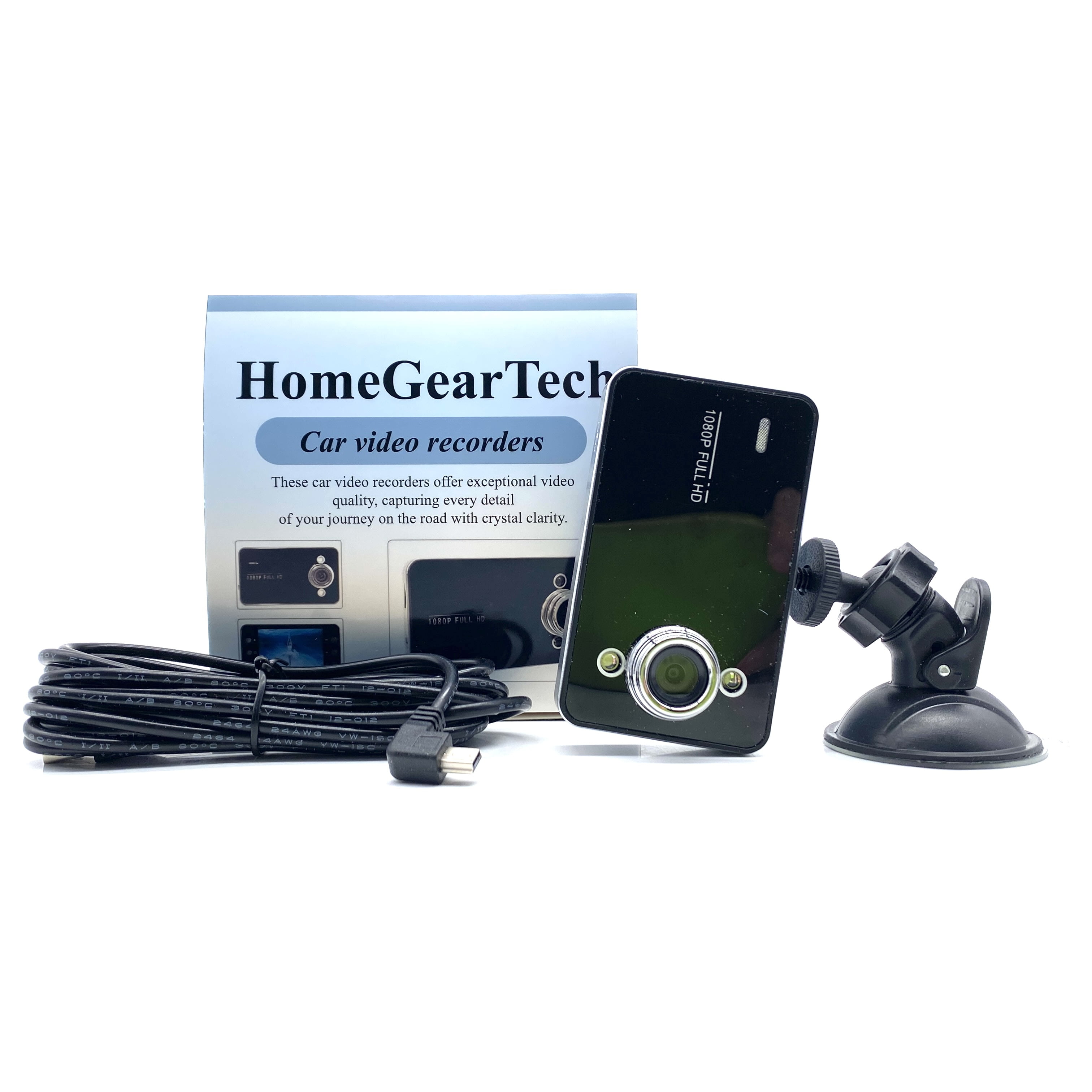 HomeGearTech Car video recorders Crystal Clear 720P Recording, 90 ...