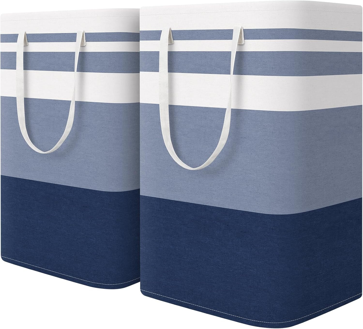 HomeHacks 2 Pack Large Laundry Baskets, Waterproof, Freestanding ...