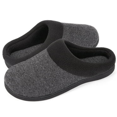 LORDFON Memory Foam Mens Slippers Slip-On House Slippers - Walmart.com