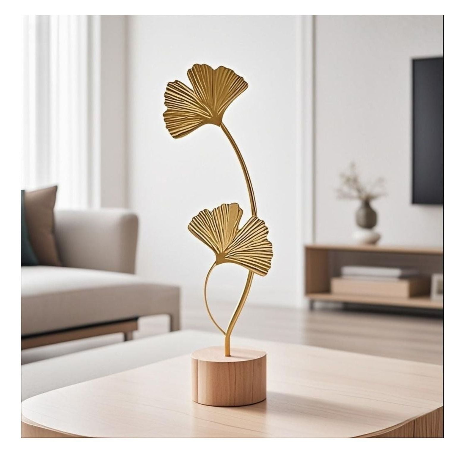 HomeInspiration Ginkgo Leaf Metal Decor for Stylish Interiors - Walmart.com