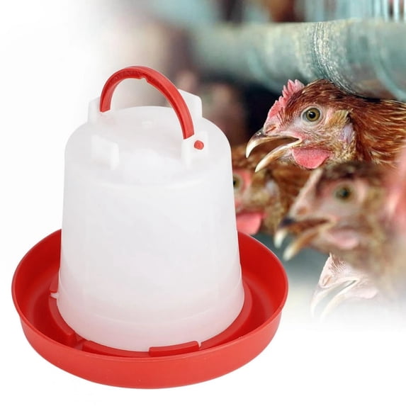 HomeKingdee Automatic Plastic Poultry Drinker Chick Waterer - 5 Gallon ...