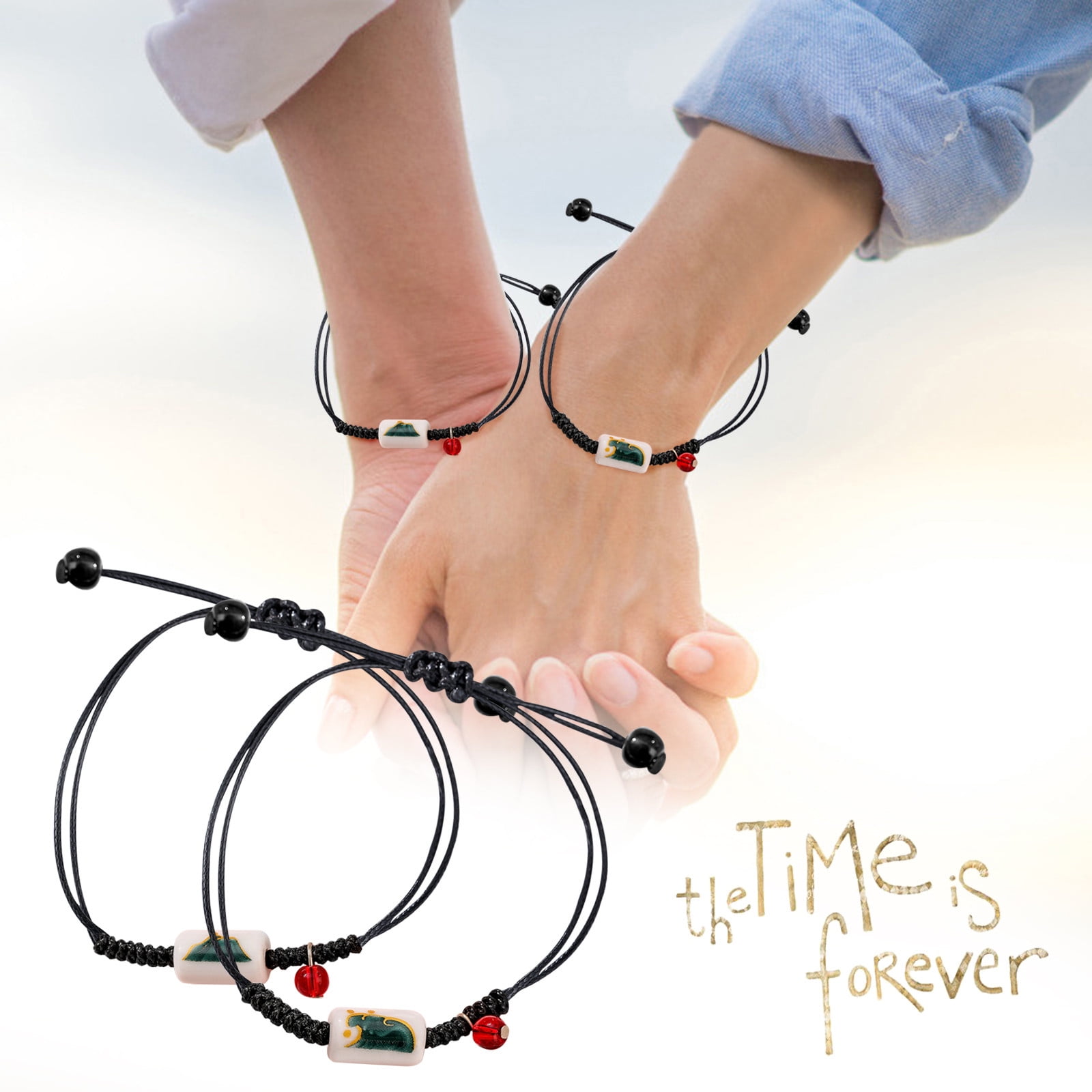 HomeKingdee Ceramic Vows Beads Bracelet for Couples and Friends ...