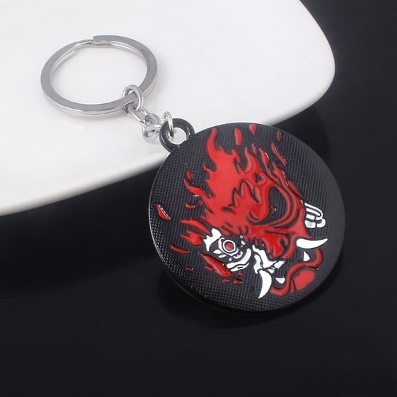 HomeKingdee Grimace Pattern Alloy Keychain Pendant - Funny Face ...