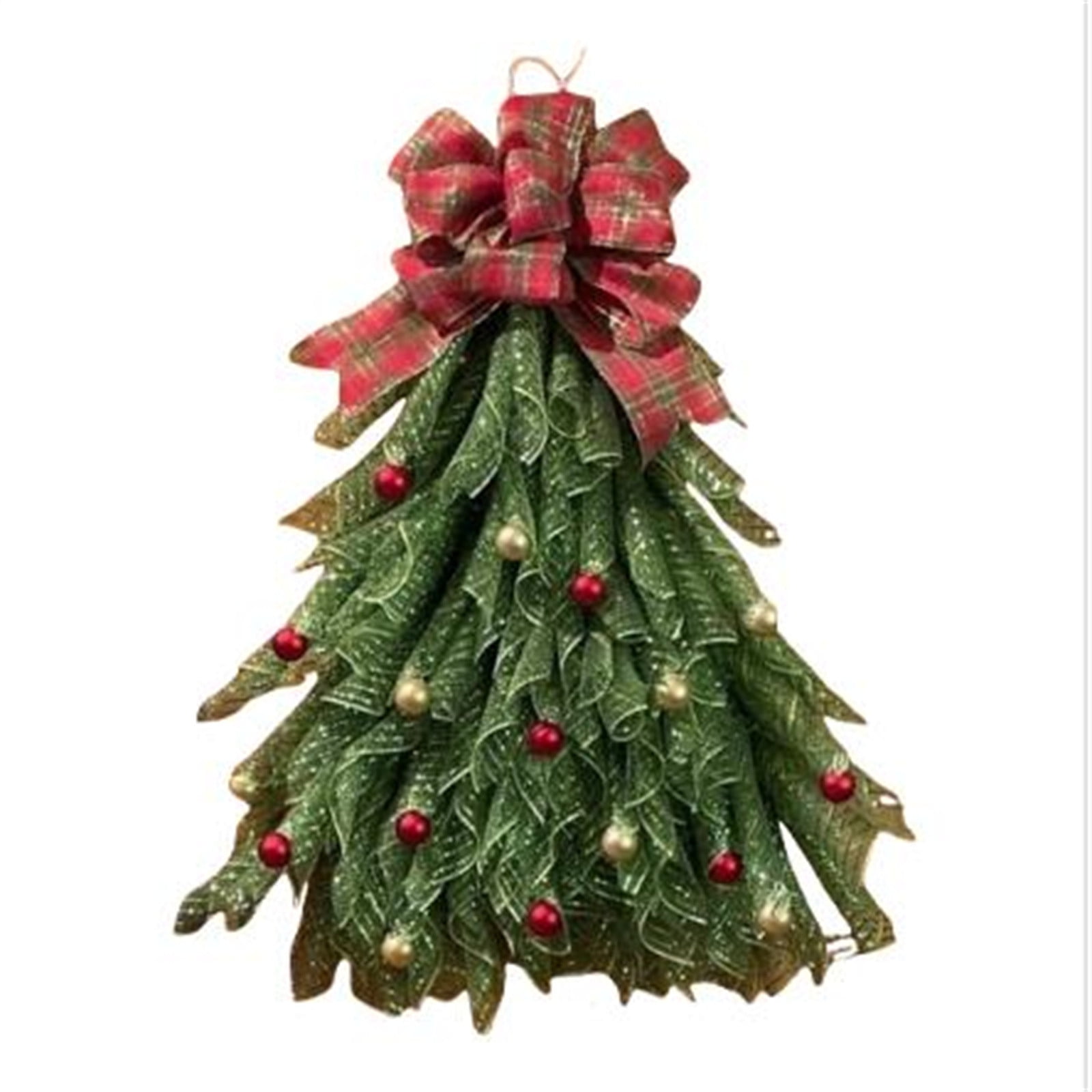 HomeKingdee Handmade Large Triangle Xmas Tree Wreath - Farmhouse ...
