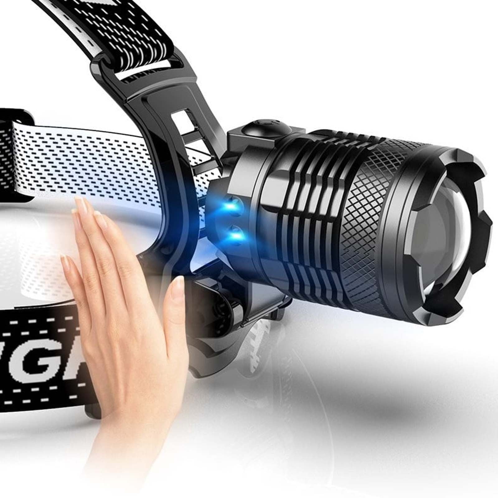 HomeKingdee Head-mounted Laser Headlamp with Induction Display - Long ...