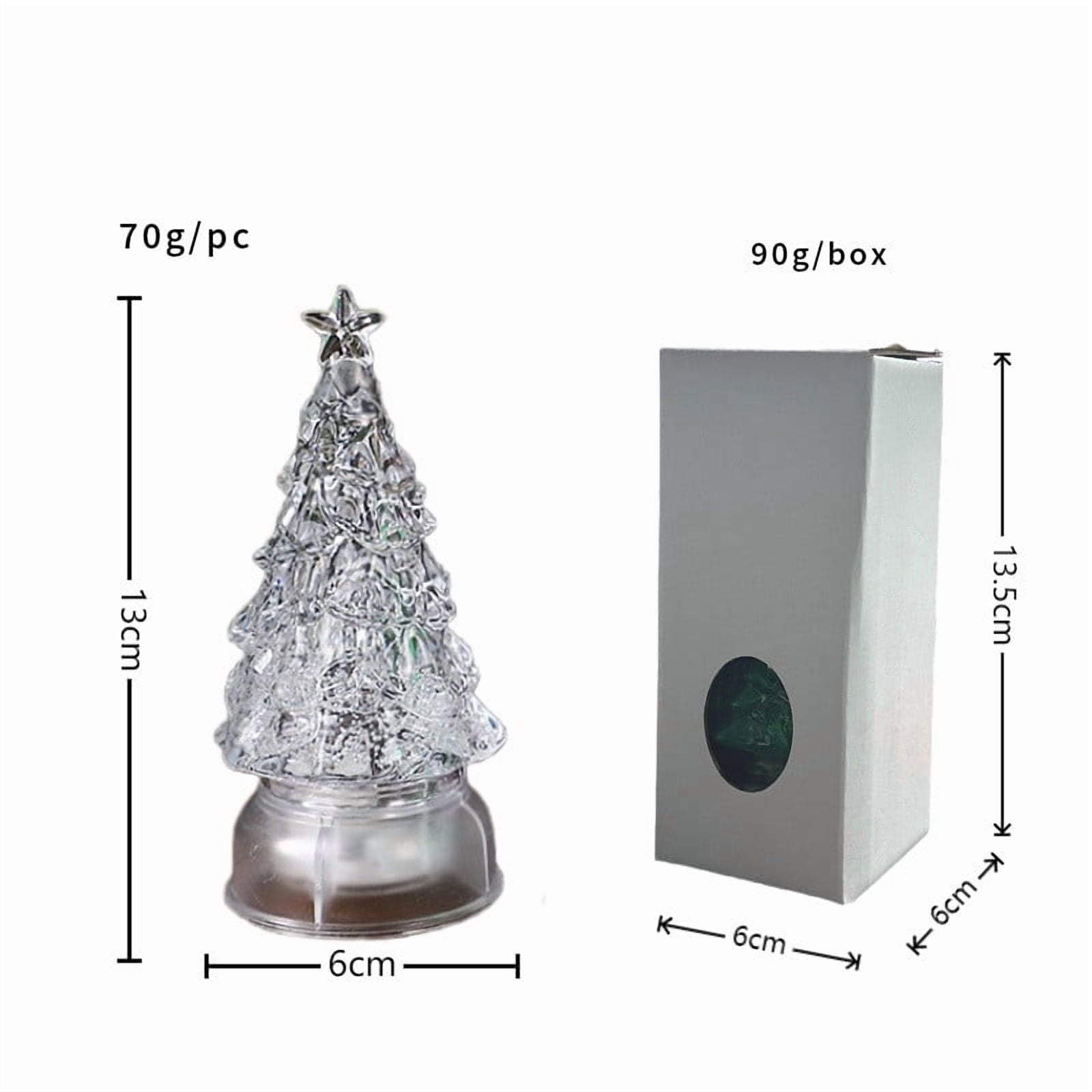 HomeKingdee LED Lighted Swirl Christmas Tree, Confetti Lite Tabletop ...