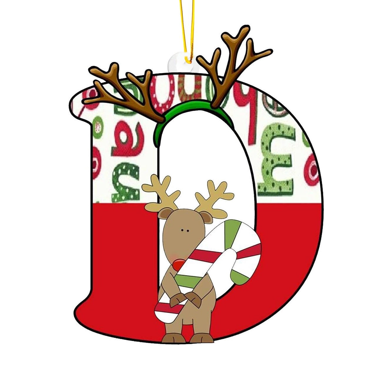 HomeKingdee Letter Christmas Ornaments Christmas Tree Decorations ...