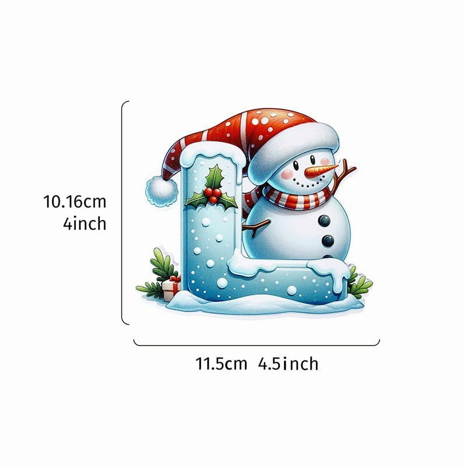 HomeKingdee Snowman Alphabet Ornaments for Christmas Tree Letter ...