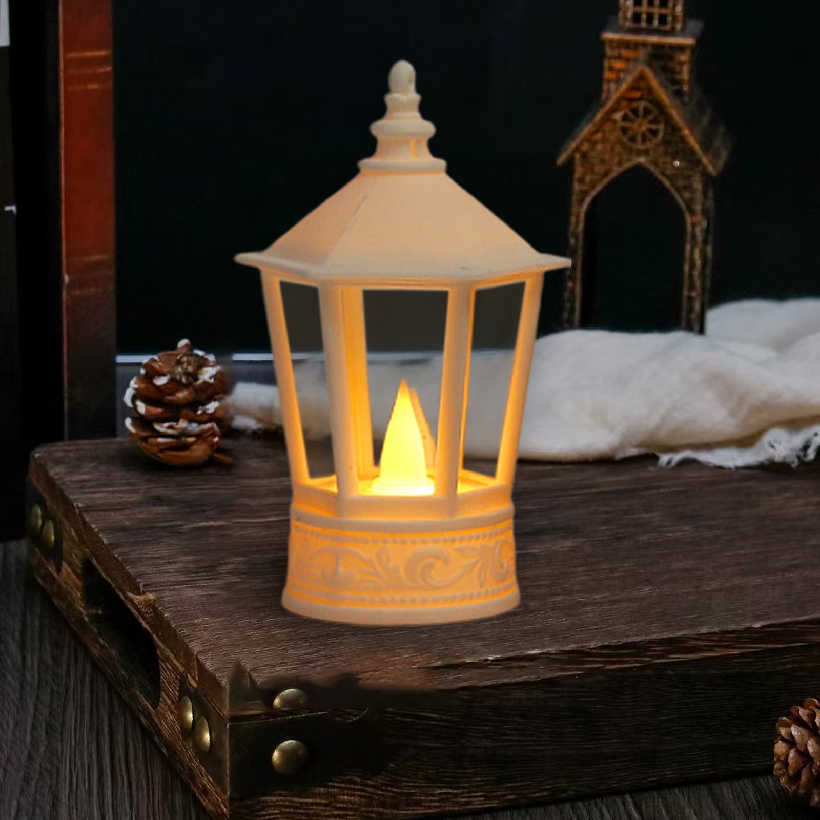 HomeKingdee Vintage Led Lantern Flameless Candle Light for Home Decor ...