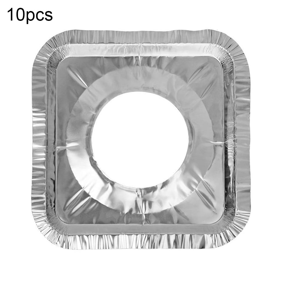 HomeLife 10Pcs Round Square Gas Cooker Burners Stove Bib Cover Aluminum ...