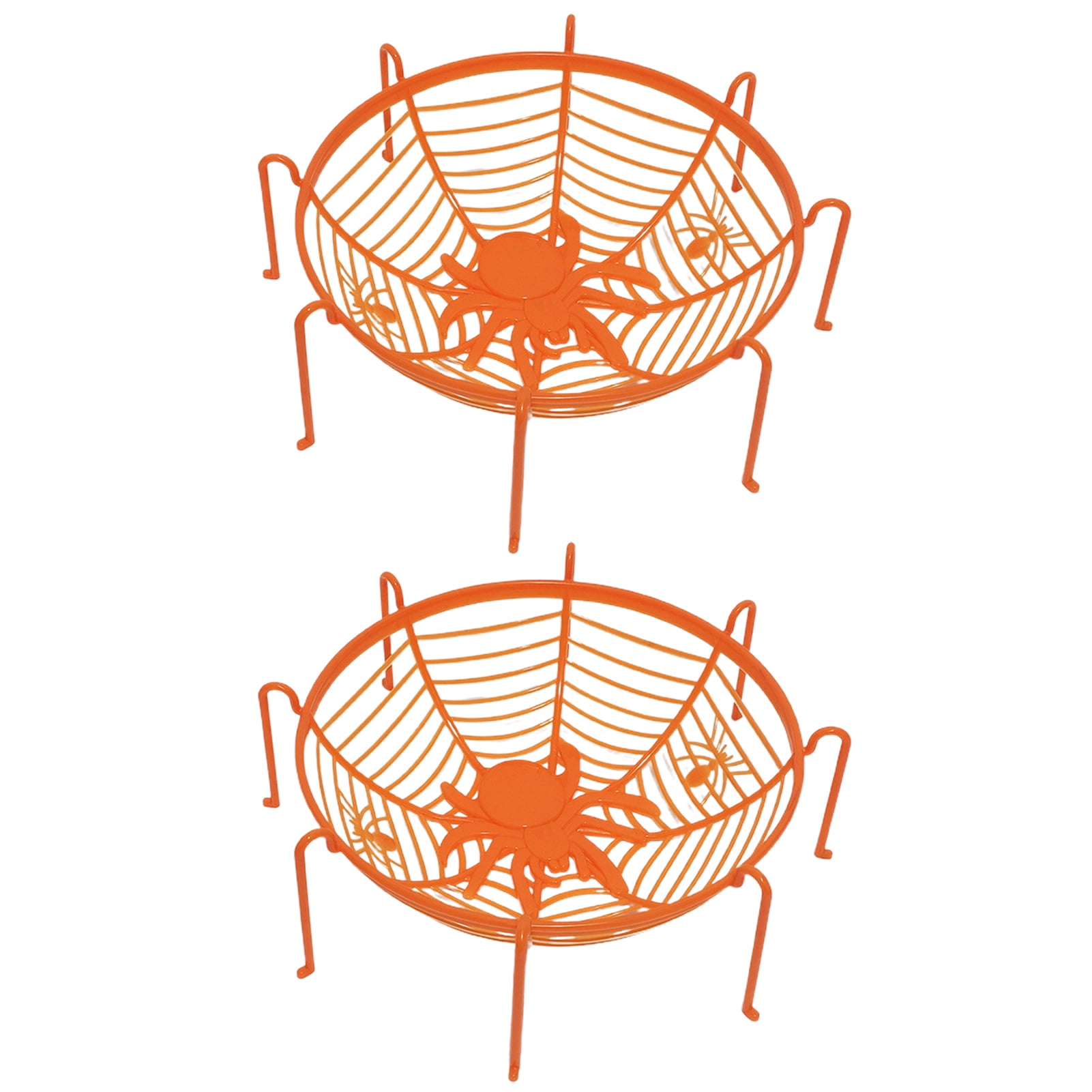 HomeLife 2Pcs Spider Web Candy Baskets Fruit Plates Large Capacity ...