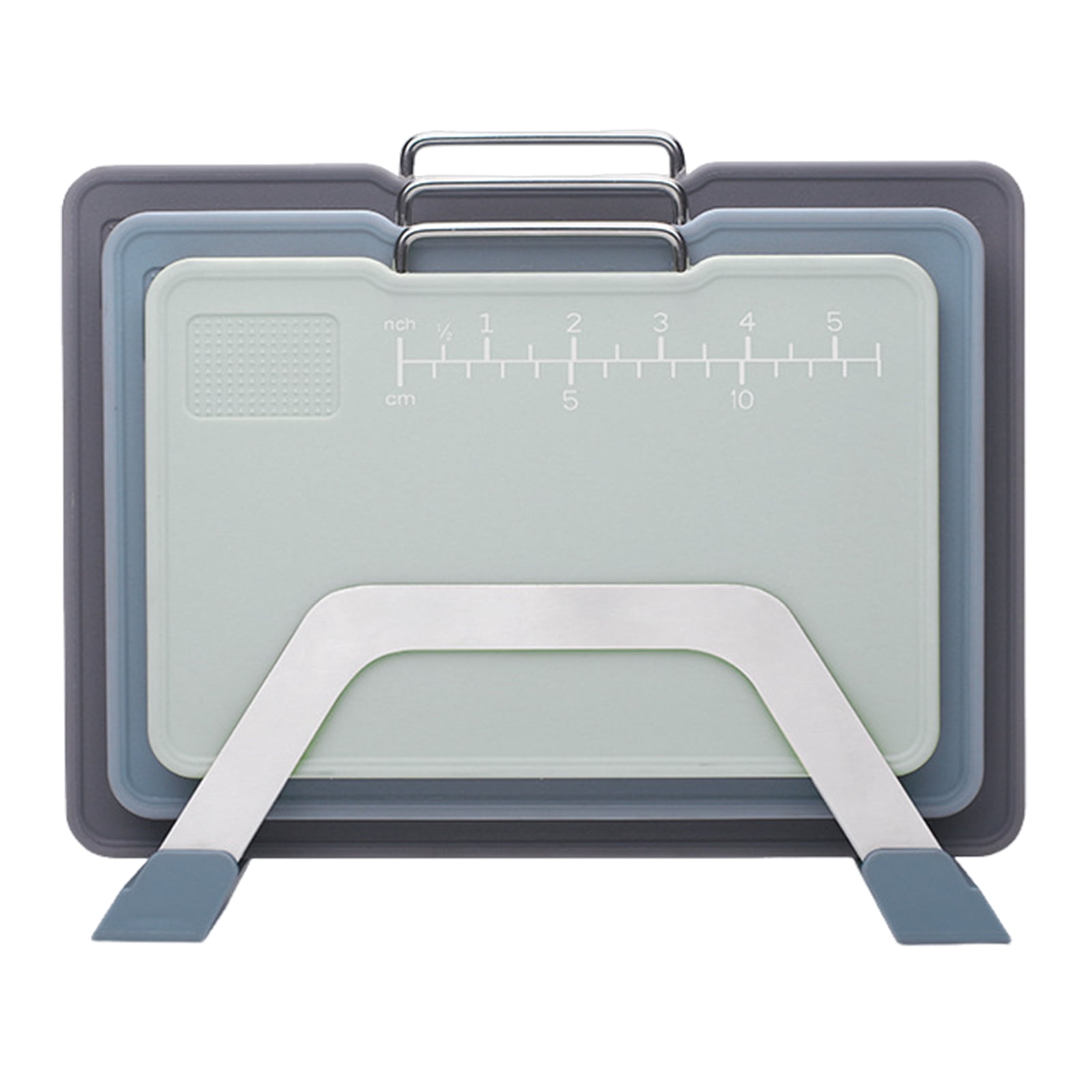 HomeLife 3Pcs Cutting Boards Set with Stand Non-Slip Chopping Board for ...