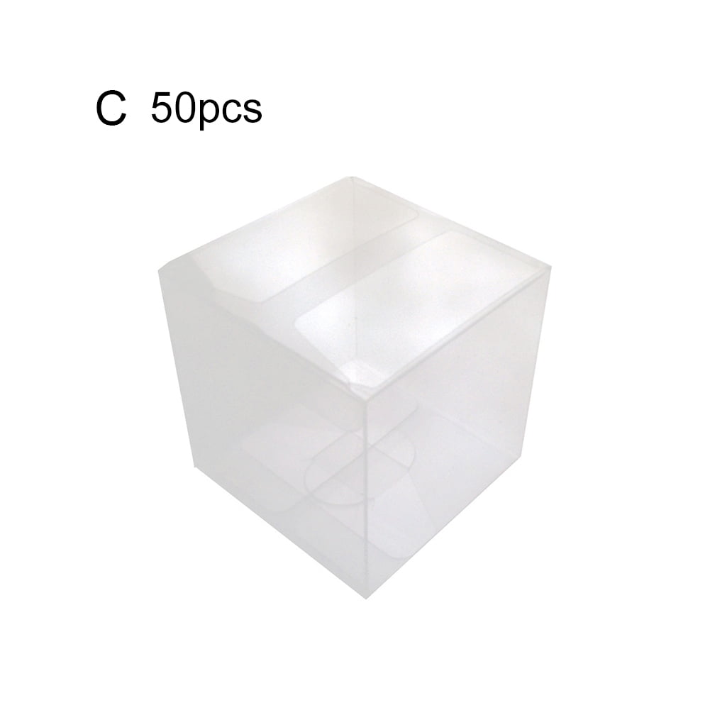 HomeLife 50Pcs Square Transparent Mooncake Biscuit Packing Boxes ...