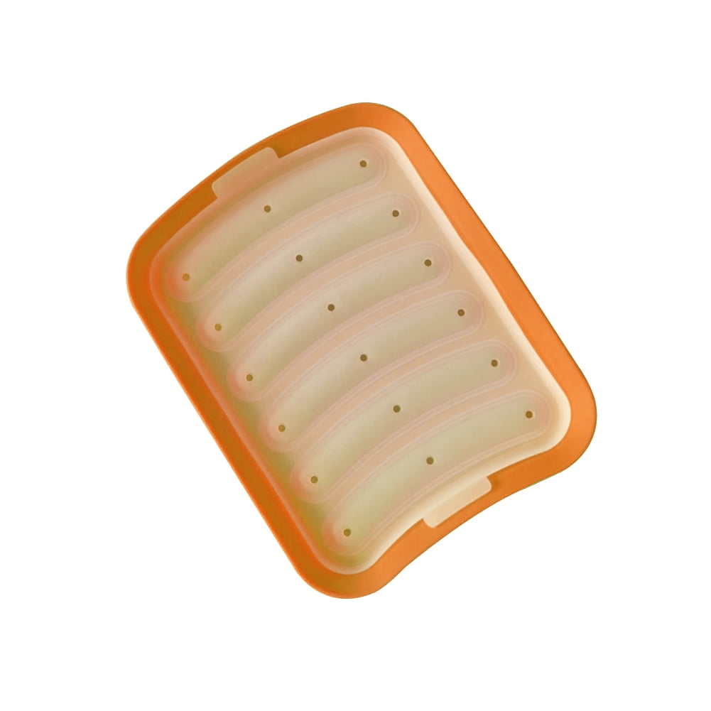 HomeLife 6 Cavity DIY Sausage Making Mold Silicone Burger Hot Dog Mould ...
