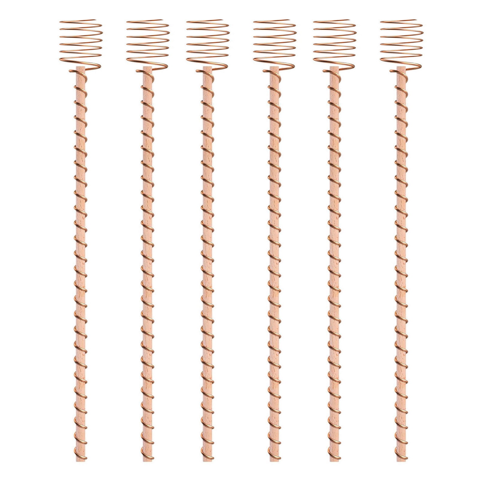 HomeLife 6Pcs Electroculture Plant Stakes Copper Coil Gardening ...