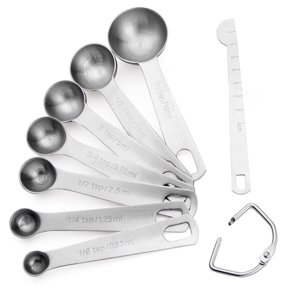 Thyme & Table Stainless Steel Measuring Spoons Set 5-Piece Kitchen ...