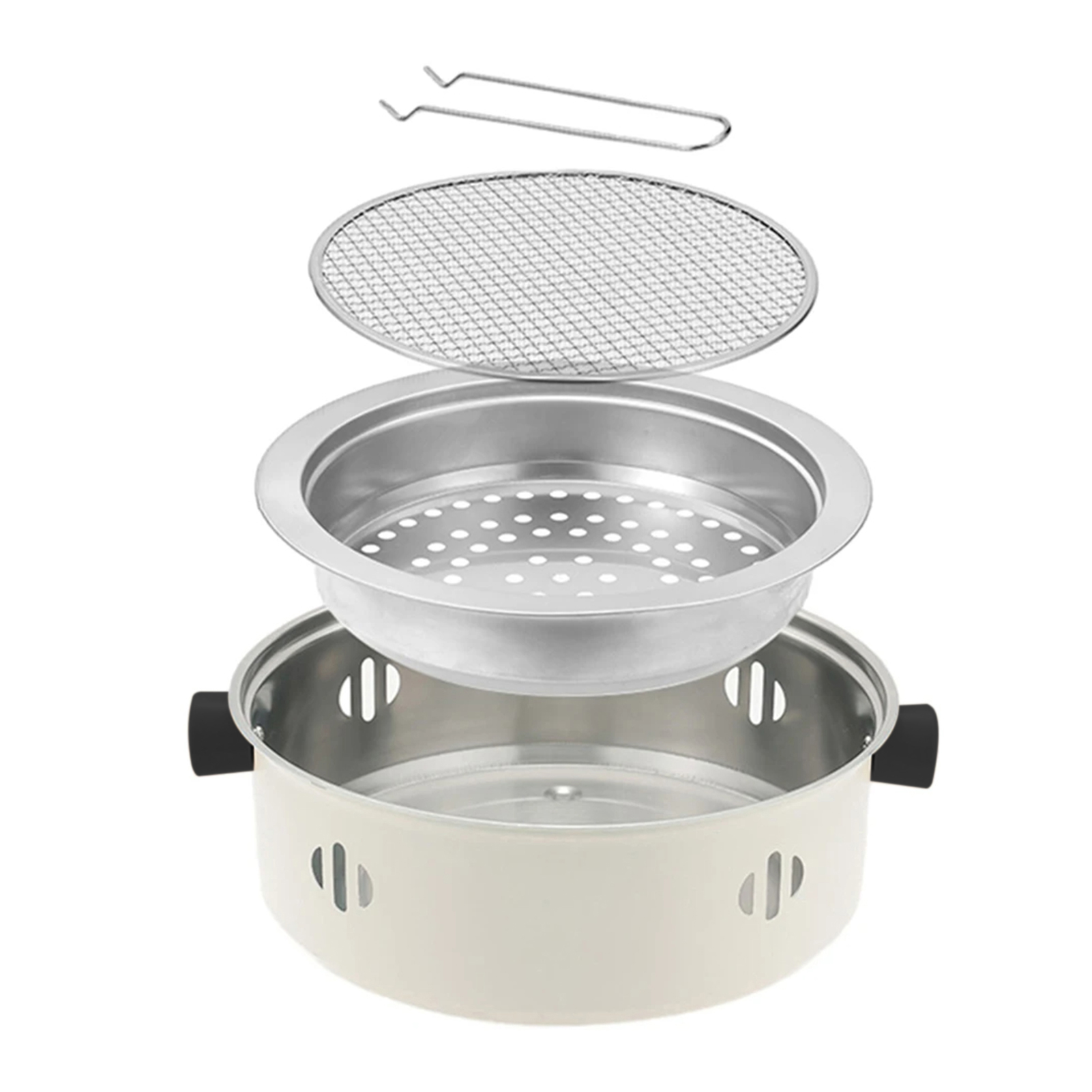 HomeLife BBQ Charcoal Grill Stove with Detachable Grill Net Easy-to ...