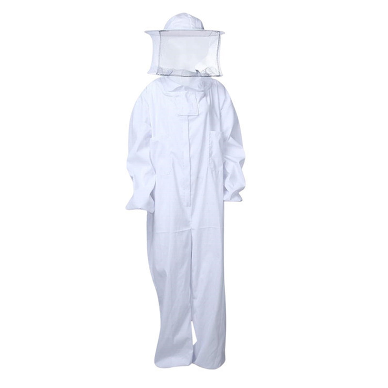 HomeLife Beekeeping One-Piece Round Hat Anti Bee Suit, Veil Jacket, One ...