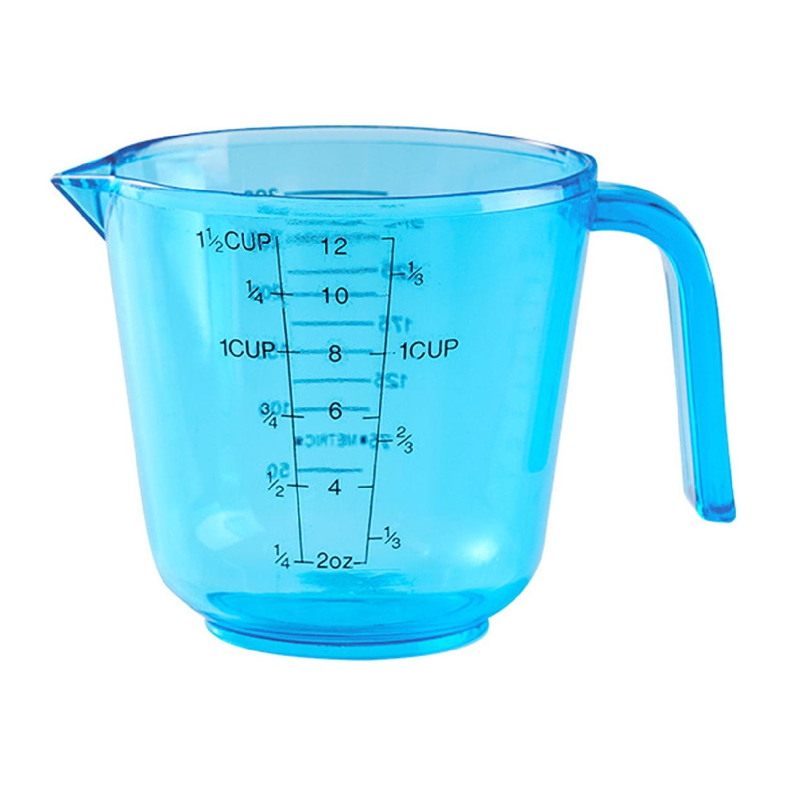 HomeLife Clear Scale Measuring Cup with Handle Plastic Graduated ...