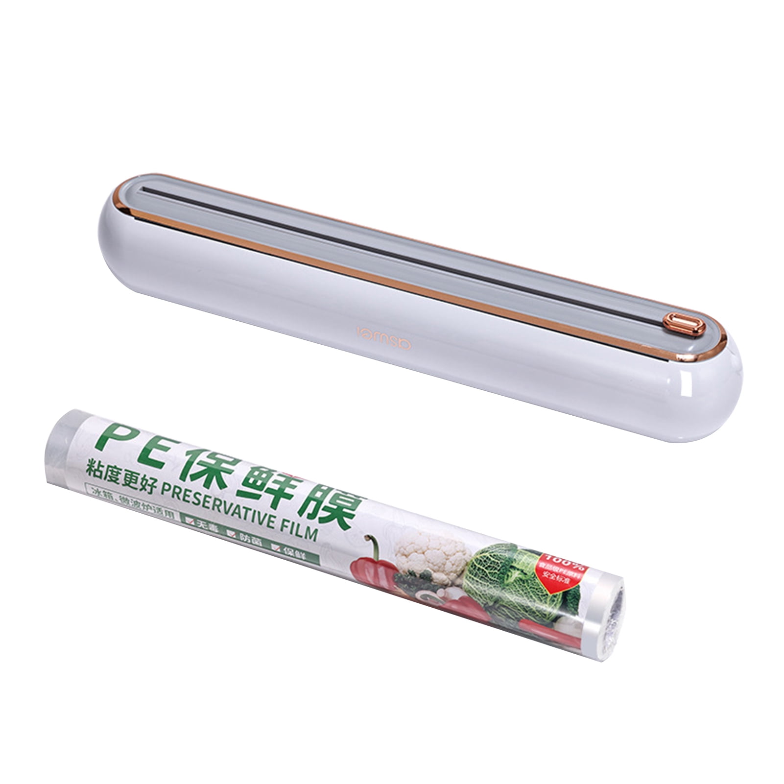 HomeLife Cling Film Cutter Wall Mount Punch Free Hidden Blade Magnetic ...