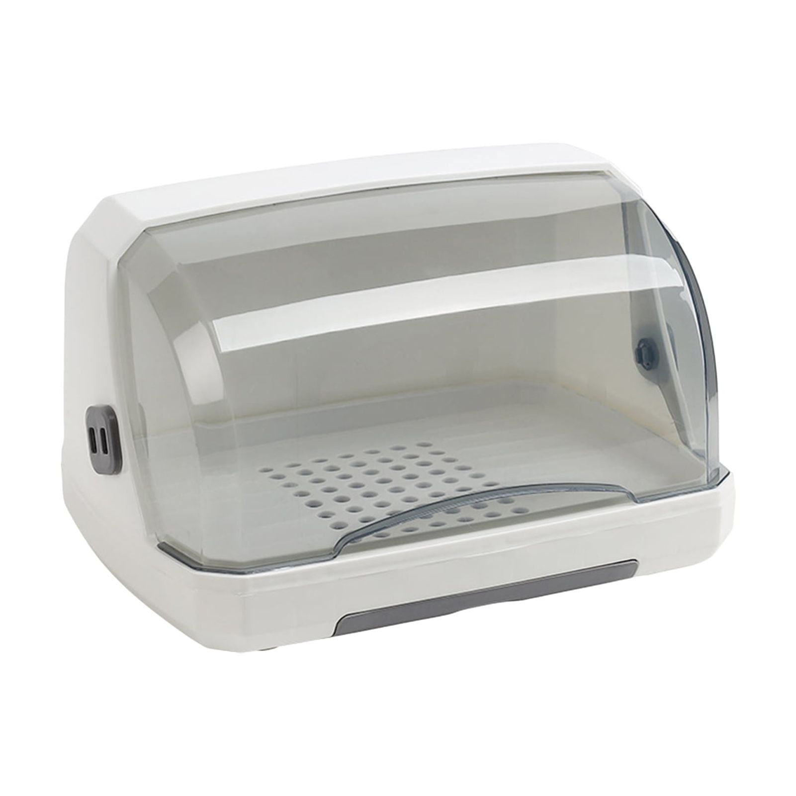 HomeLife Desktop Cup Storage Box with Drainage Holes Lid Dustproof ...