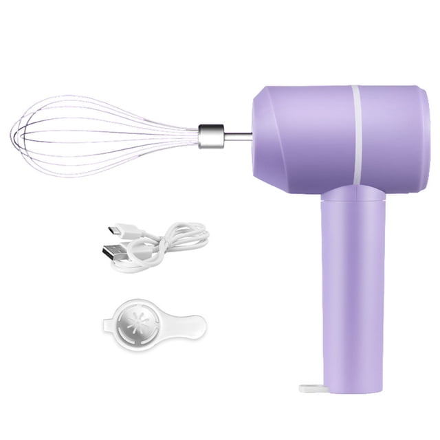 HomeLife Electric Egg Beater Handheld Mixer USB-C Charging Cordless ...