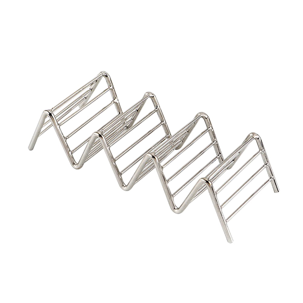 HomeLife Hard Wave Stainless Steel Mexican Food Rack Stand Shell Taco ...
