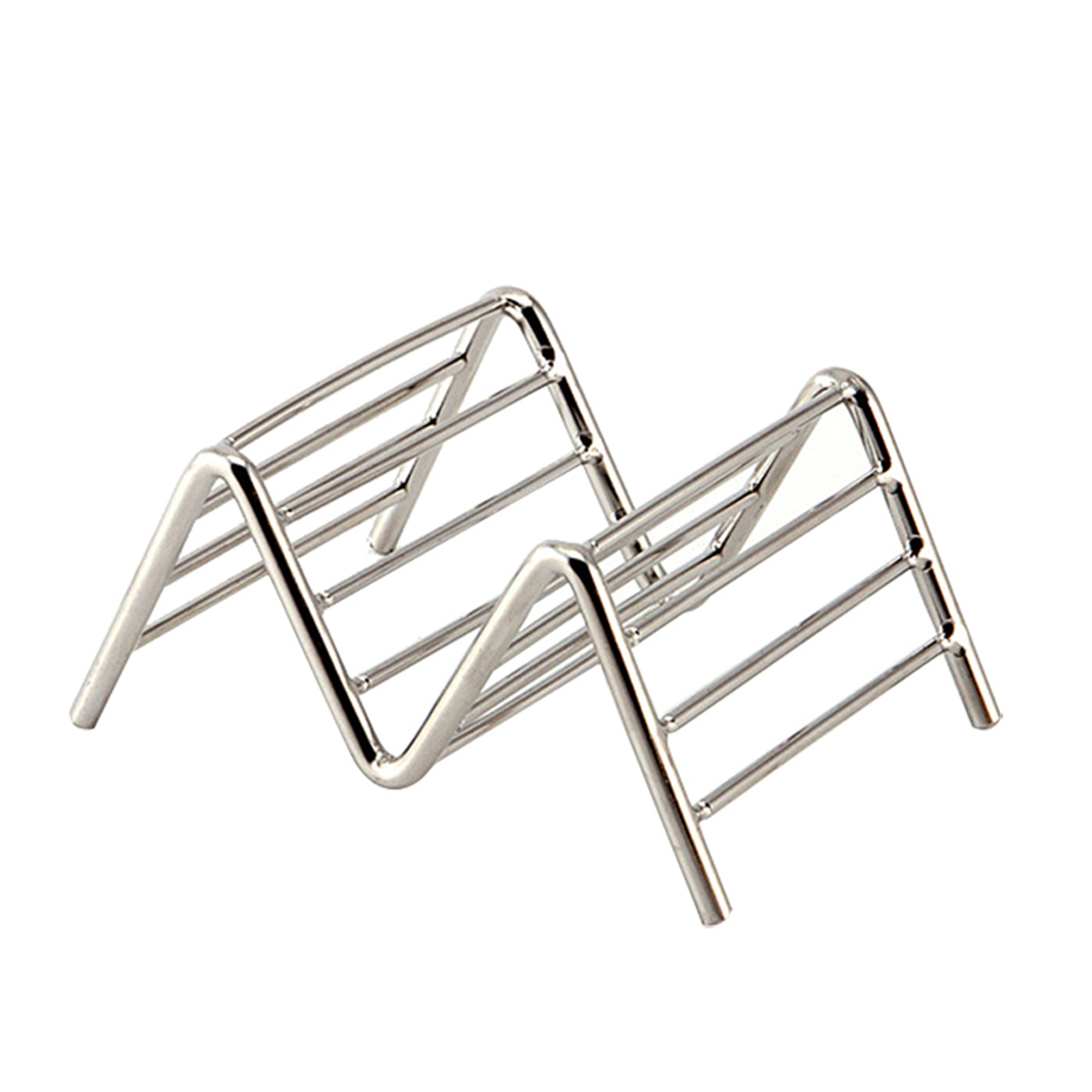 HomeLife Hard Wave Stainless Steel Mexican Food Rack Stand Shell Taco ...