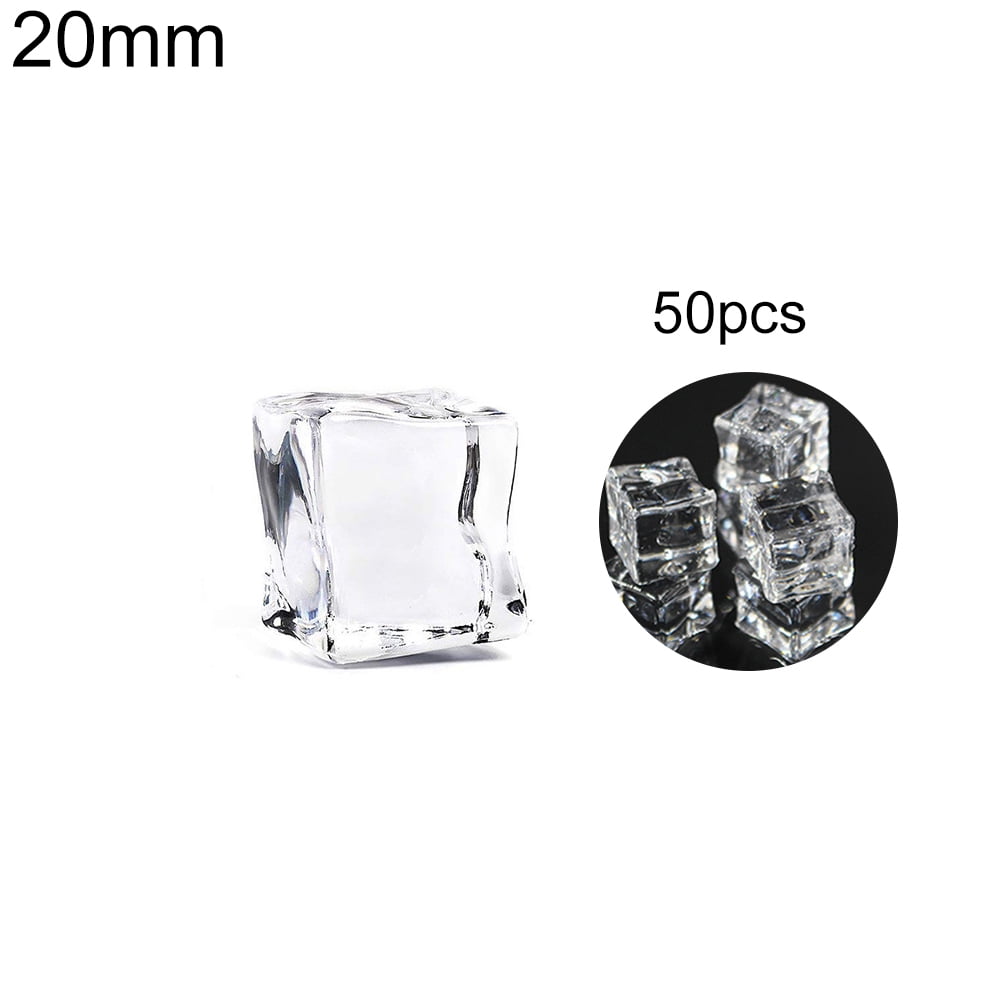 HomeLife High Transparency Acrylic Faux Ice Cube Drinks Advertising ...