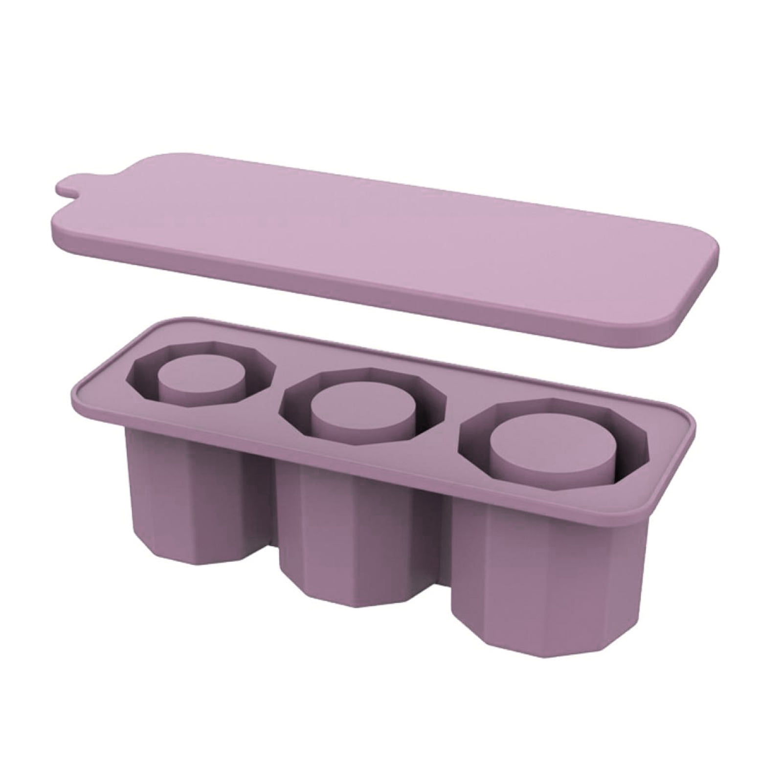 HomeLife Ice Cube Tray Mold for 30Oz & 40Oz Cups with Lid Bin Freezer ...