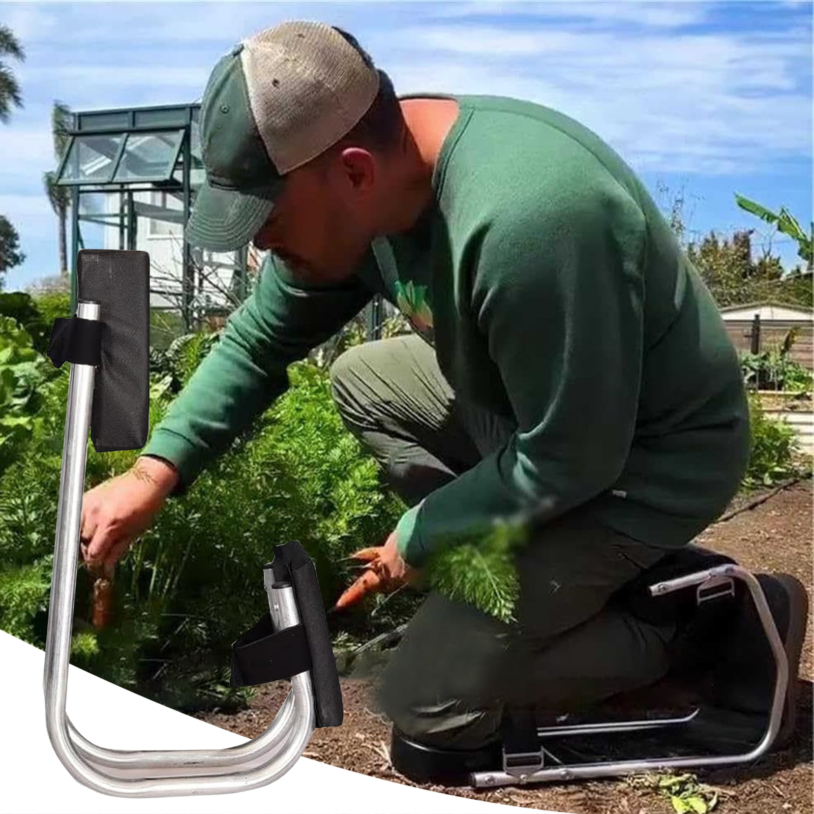 HomeLife Knee Seat for Gardening, Wearable Kneeling Chair Knee ...